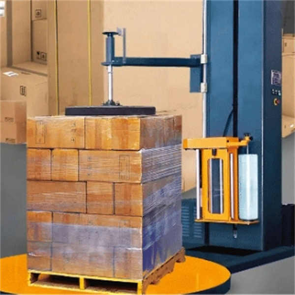 Automatic tray stretch film wrapping machine with pre-stretching ...