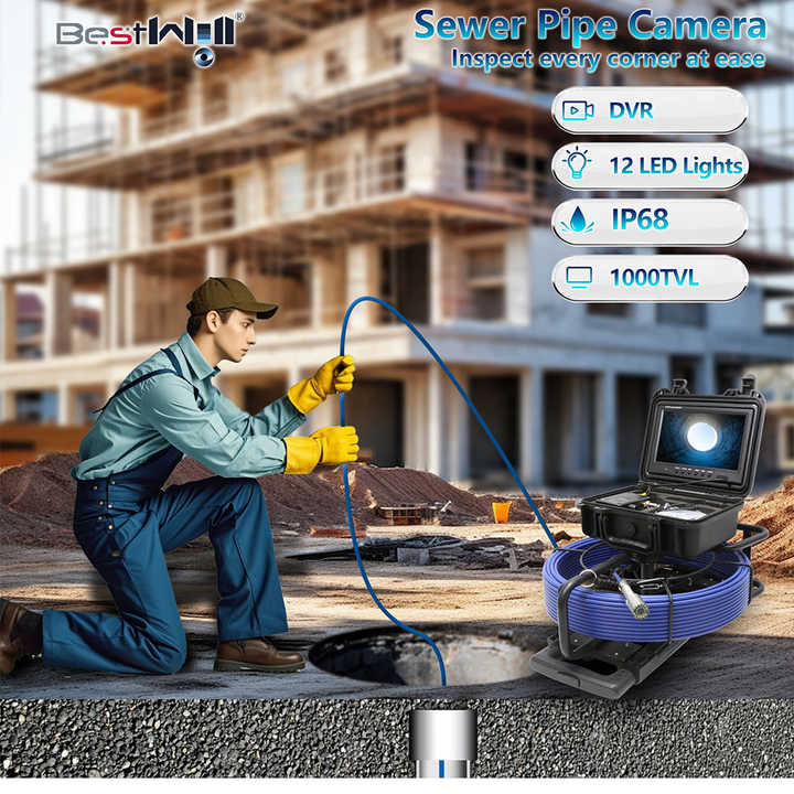 Customized Plumbing Snake with Camera Commercial Sewer Camera Price ...