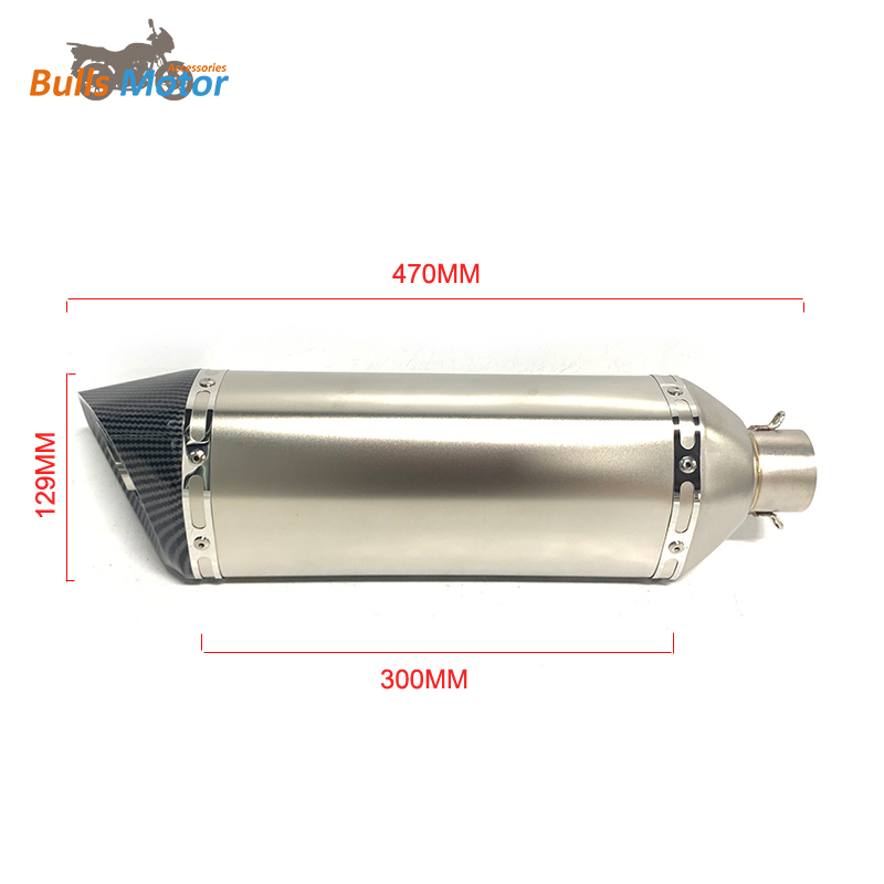 High Performance 250cc Motorcycle Exhaust - Stainless Steel Muffler