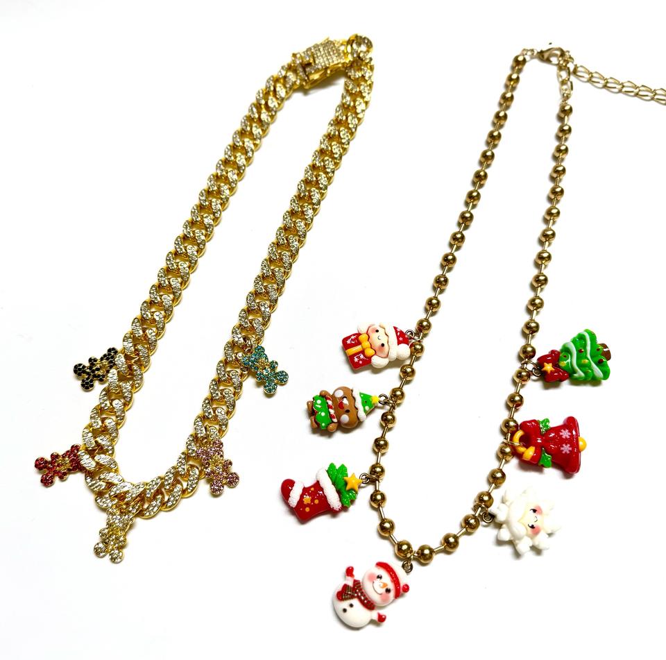 New Cute Crystal Colorful Bear Chain Necklace Cartoon Christmas New ...