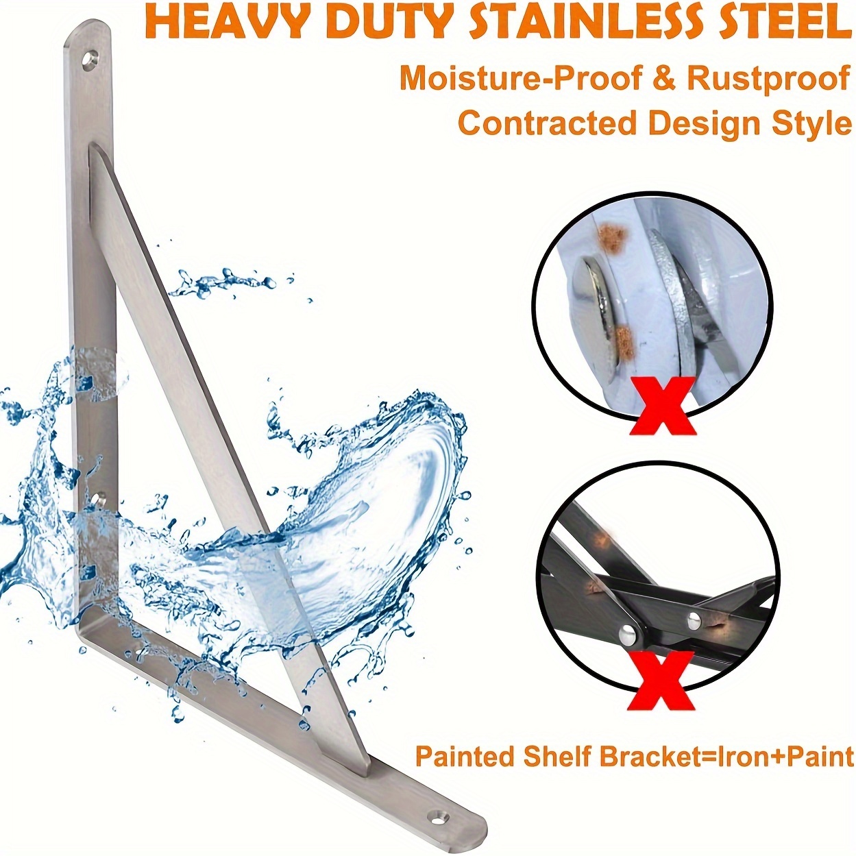 90 Degree Wall Mount Angle Brackets - Durable & Versatile
