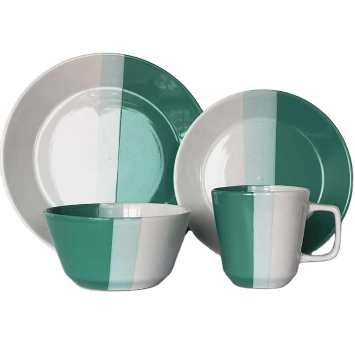 China Factory Two Tone Stoneware Dinnerware Set| Alibaba.com