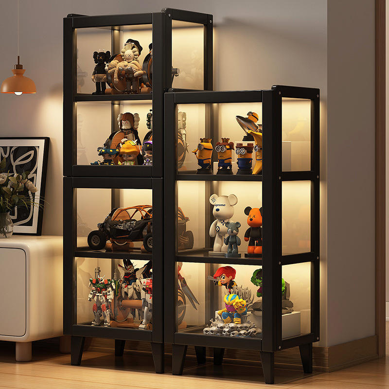 Hand-made European Style Bamboo Lego Display Cabinet Household ...