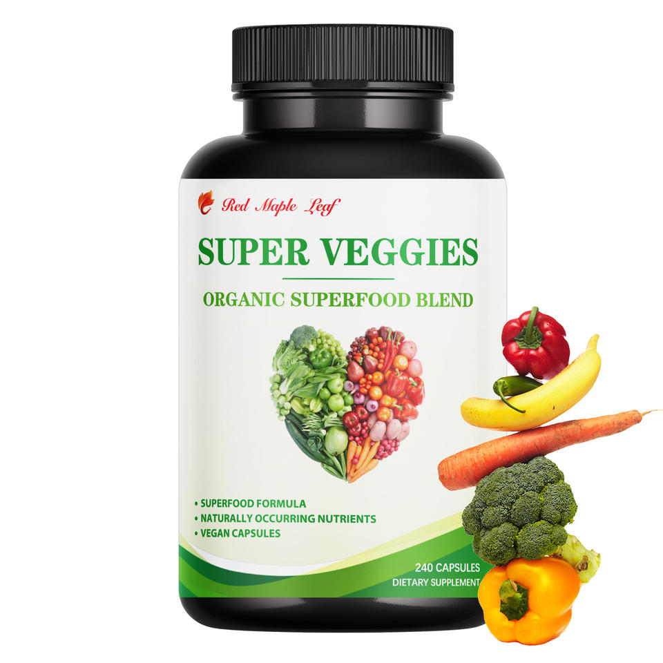Super Veggie Hard Capsules - 20+ Organic Vegetables & Fiber Digestive ...