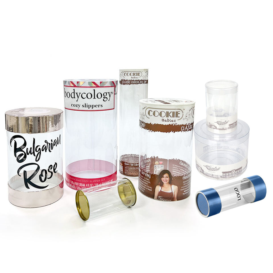 Acetate Clear Plastic Cylinder Tube Packaging - Eco-friendly