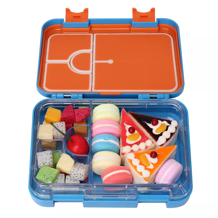 6 compartments lunch box tritan bento kids lunch box new design custom ...