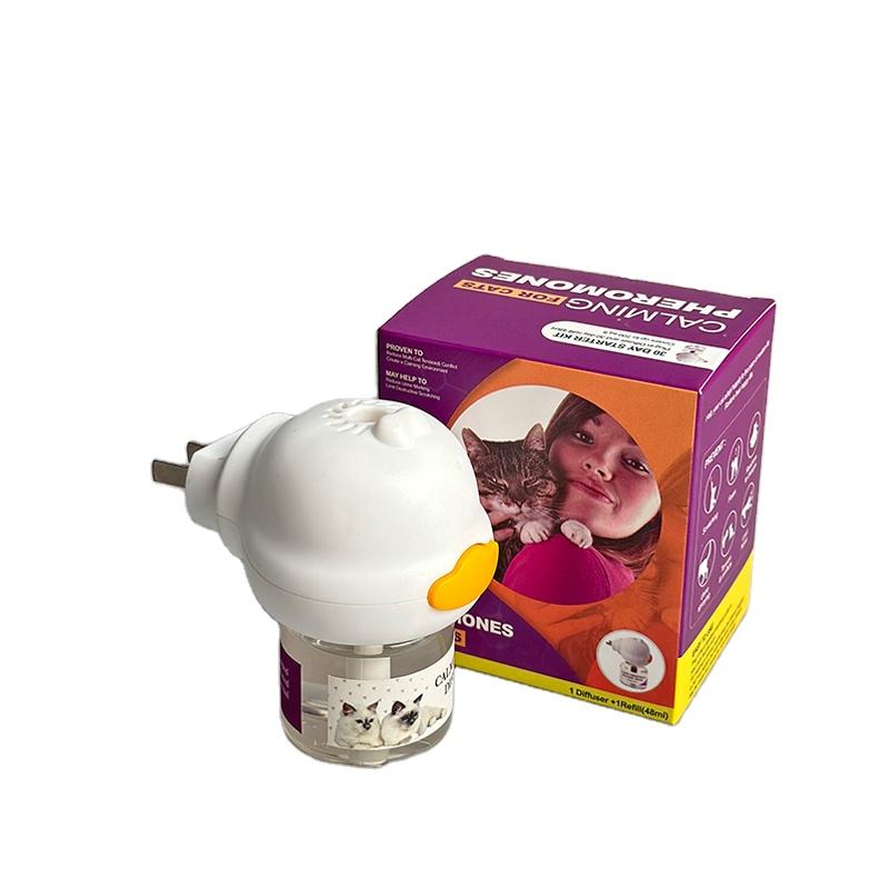 Optimum 60 Day Cat Calming Plug in Pheromone Diffuser Starter Kit Helps ...