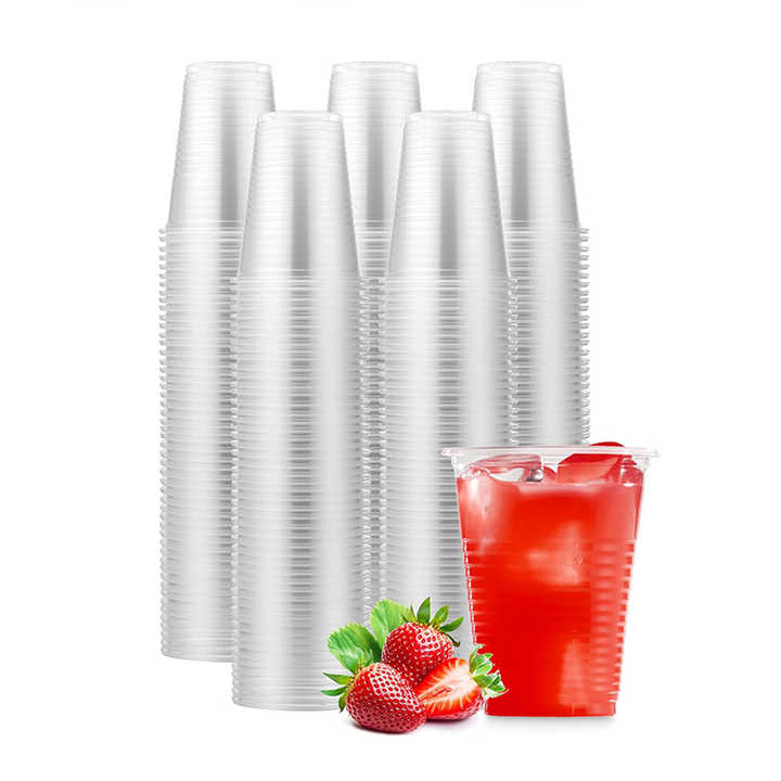 7oz Disposable Plastic Cups Drinking Cups Clear Plastic PP Cups ...