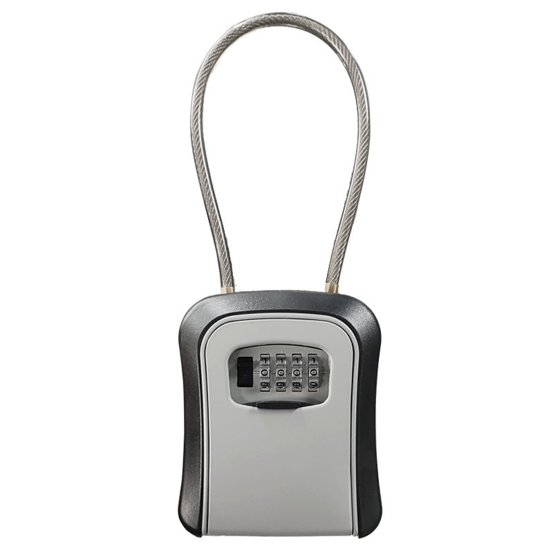 Combination Lock Box Key Storage Lock Box, LED Key Lock Box 4 Digit ...