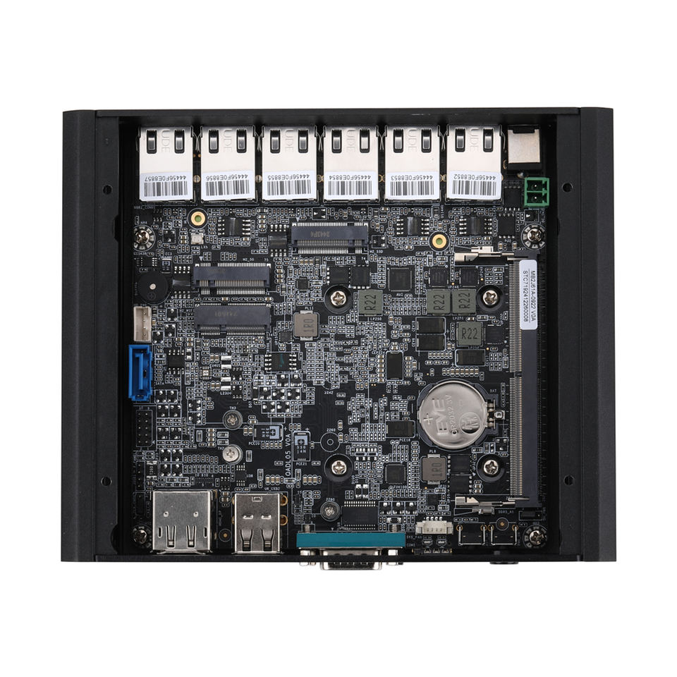 Qotom 6X I226-V 2.5G LAN Q10922G6 Mini PC N100, Fanless Router Mini ...