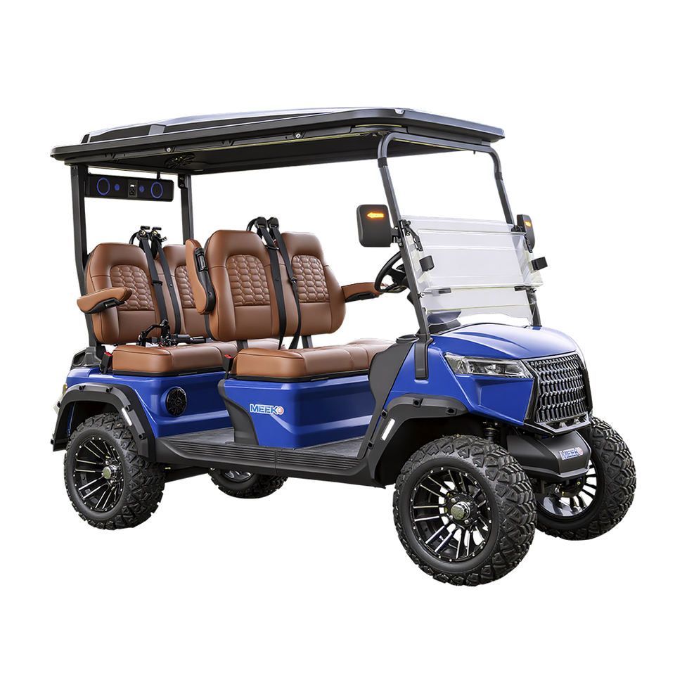 4 Seater Electric Golf Cart Lithium Battery New Design Luxury Seats ...