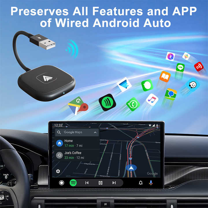 Wireless Carplay Android Auto Dongle - Smart Car Integration