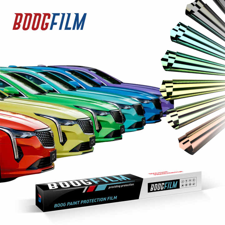 1.52x18M Air Free Chrome Matte Metallic Vehicle Wraps Body Sticker Auto ...