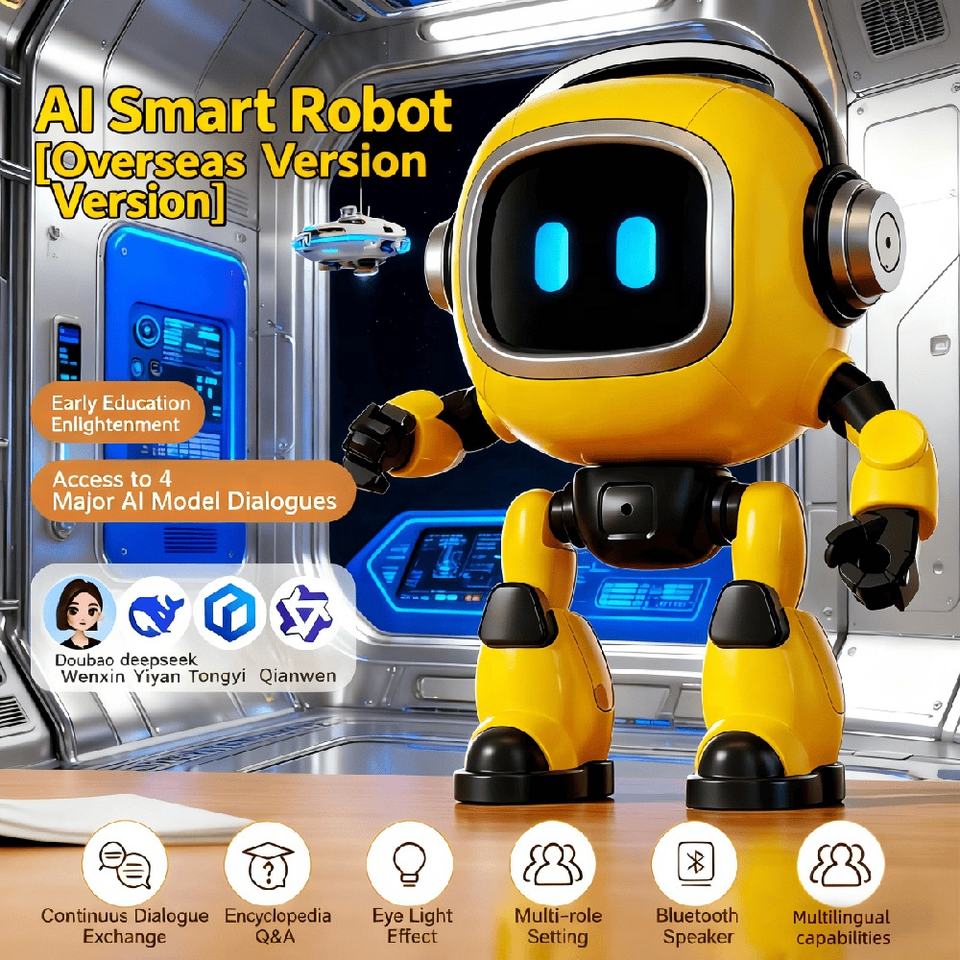 Intelligent AI Robot Toy Custom Language Early Education Voice Control ...