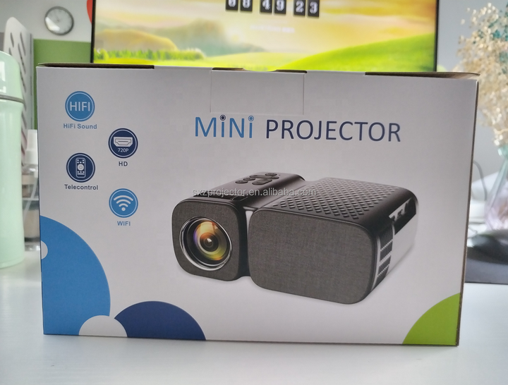 Proyektor Video pintar C11, WIFI lempar pendek nirkabel LED Mini ...