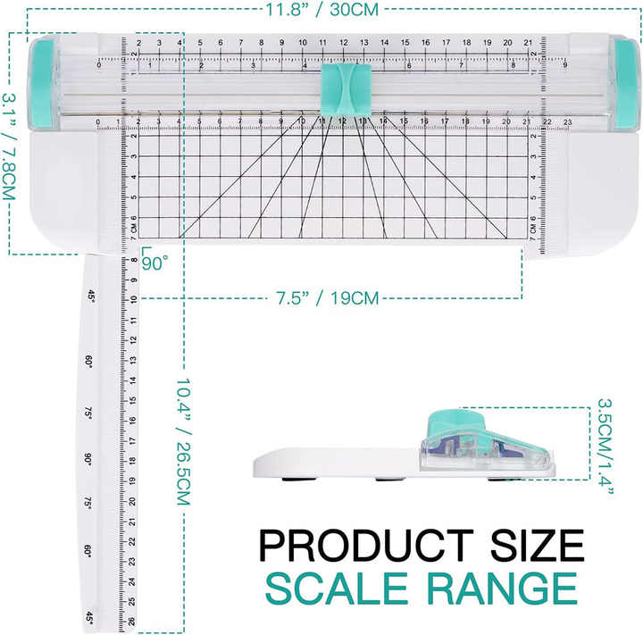 Portable Paper Trimmer Cutter A5 Automatic Security Paper Slicer ...