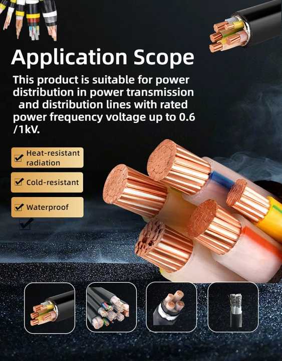 0.6/1Kv XLPE/PVC Insulated 5 Core Low Voltage Cable Electric Wire 95mm ...