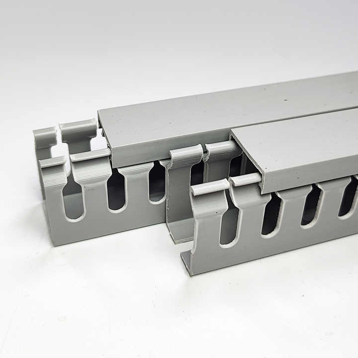 35*25mm PVC Fire Rated Trunking Wide Tooth PVC Cable Management ...