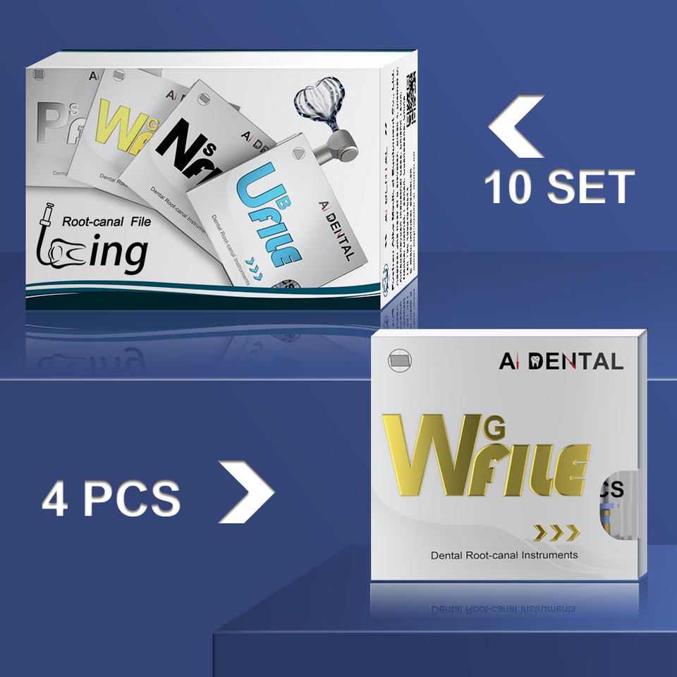 AI-WG Gold Dental Root Canel Files Heat Activated NiTi Alloy WG System ...