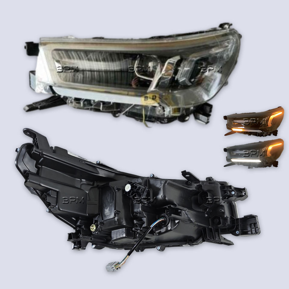 For TOYOTA HILUX REVO ROCCO 2020 GD6 FRONT HEAD LAMP LED WITH DRL ...