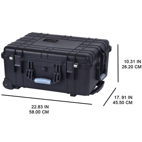 plastic trolley rolling tool box case with foam insert manufacturer ...
