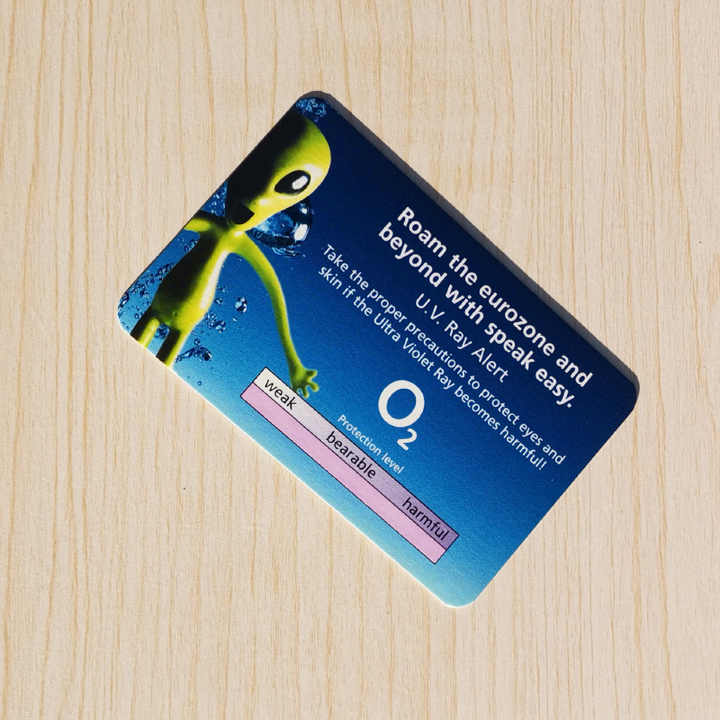Custom Color Change UV Sensor Card for Promotion Gift UV Test Card ...