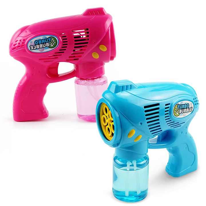 Kids Bubble Gun with 1 Bottles Bubble Refill Solution, BBubble Machine ...