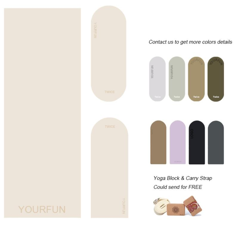 Wholesale Custom Logo Color Size and Shape PU Rubber Yoga Mat High ...
