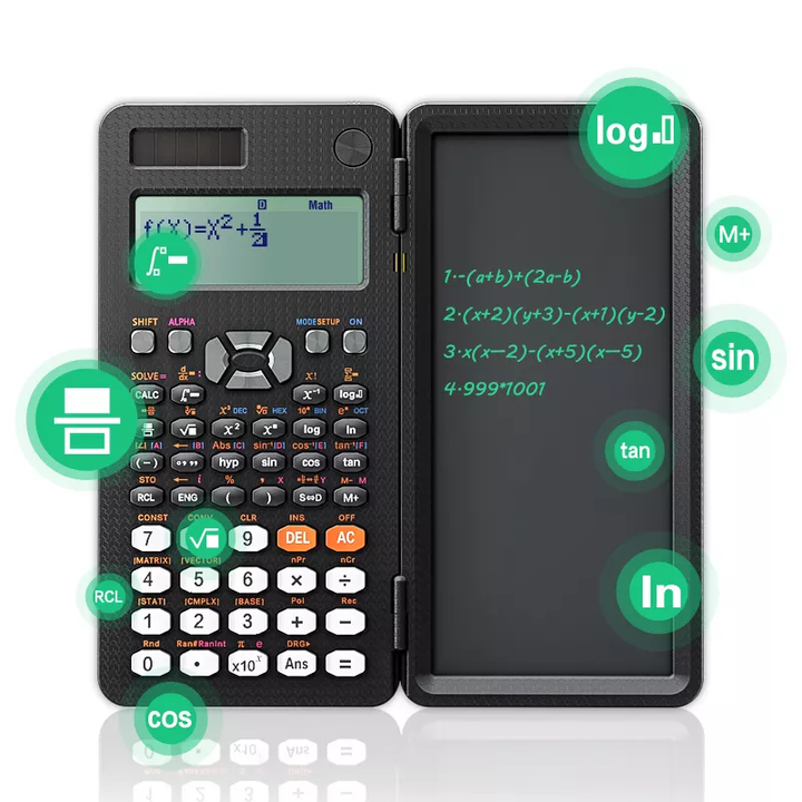 417 Functions Scientific Calculator Writing Board Calculator TY-0607 ...