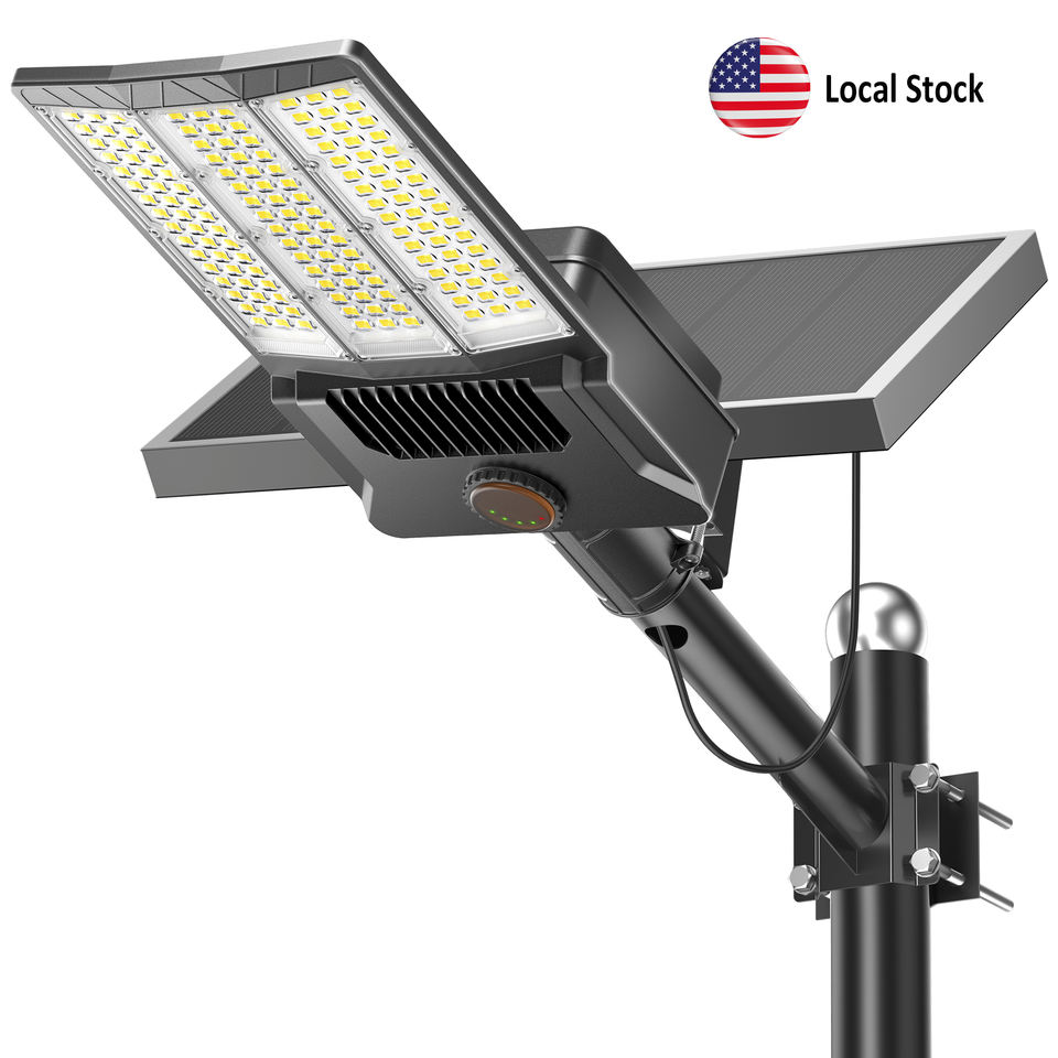 Smart Dimming Solar Street Light Brightness Control Stepless Leveling ...