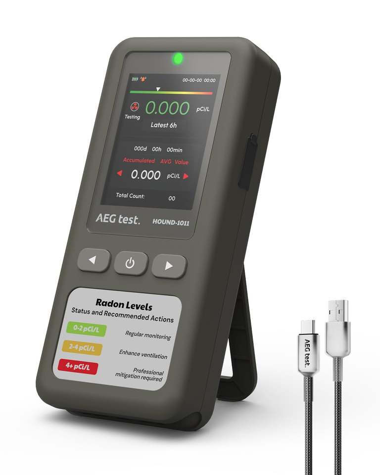Radon Detector OEM Smart Air Quality Radon Semiconductor Monitor ...