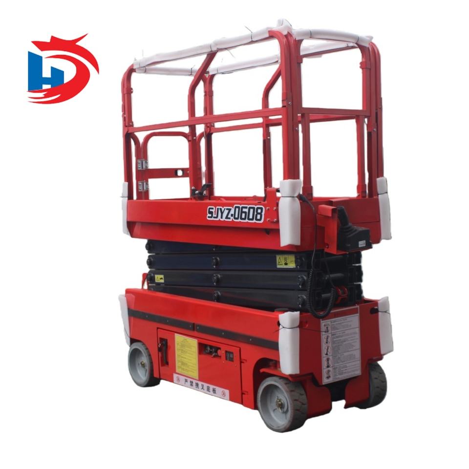 Mini Diesel Scissor Lift 4m Lightweight Compact Platform Activated ...