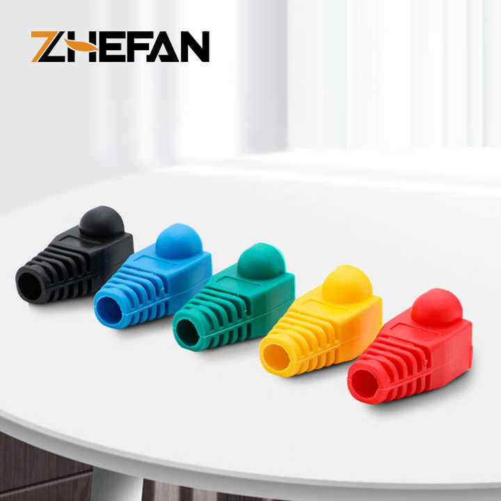 RJ45 Strain Relief Boots Cat5 Cat6 Boots Soft Plastic Rj45 Rubber Boot ...