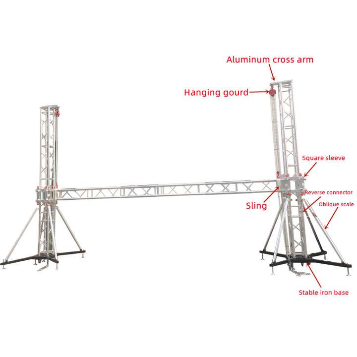 Global goal Post Truss Led Screen Heavy Loading Truss Aluminum Spigot ...