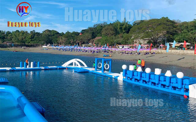 Team Building Inflatable Aqua Park - Durable & Customizable