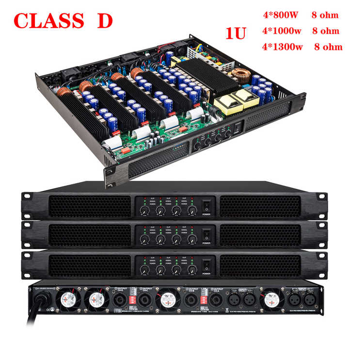 Paulkison D1650 Amplifier - Professional 4 Channel Class D