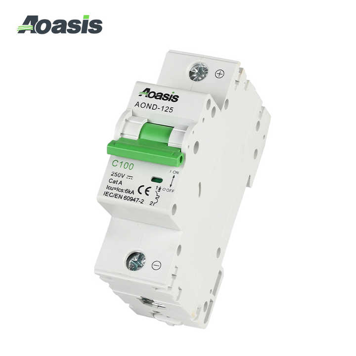 AOASIS AOND-125 DC MCB - Reliable 1P 250V Miniature Circuit Breaker