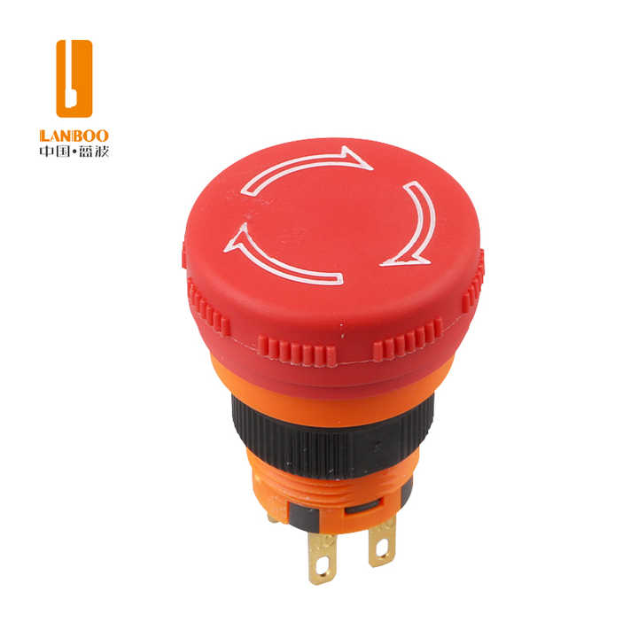 16mm IP65 Waterproof Emergency Stop Button Switch Mushroom Emergency ...