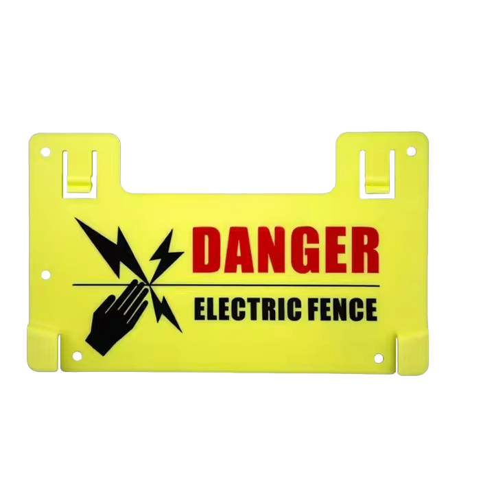 Electric fence big warning signs factory sale plastic multi-language double printing danger ...
