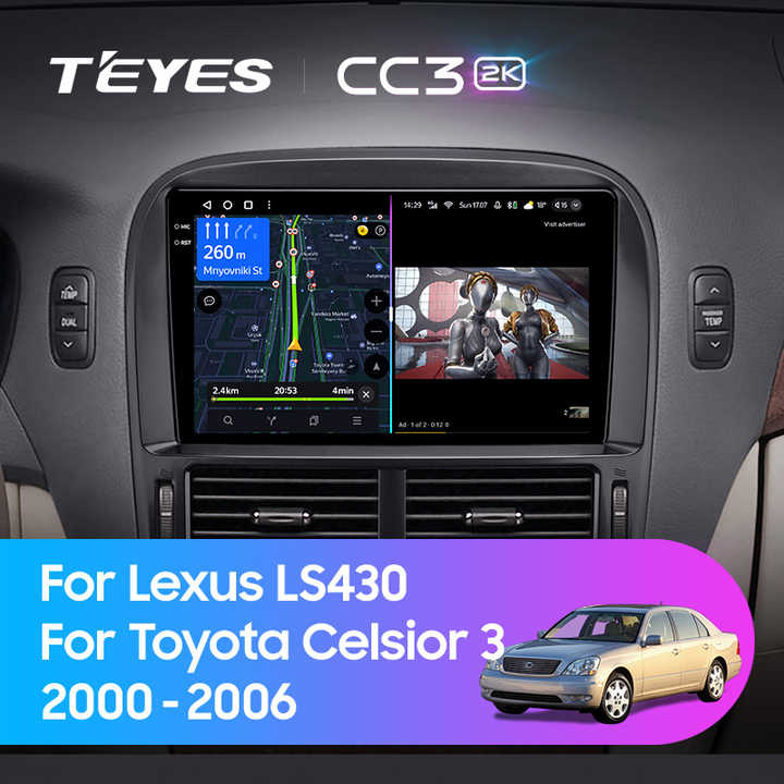 Lexus LS430 2000-2006 Car Radio & Multimedia 2K Touch Screen with ...