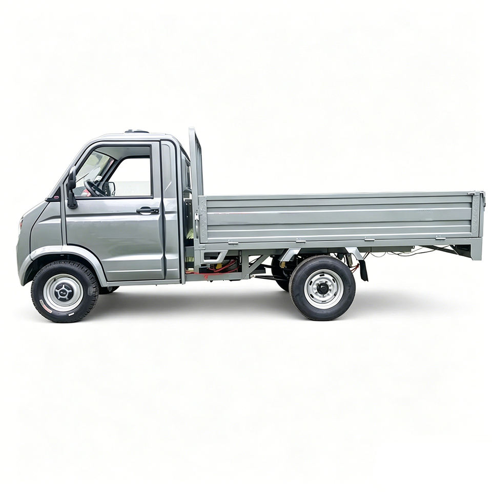Mini Electric Pickup Truck 2-Doors Compact Size Leather Seats Multi ...