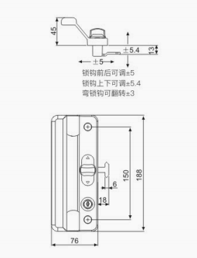 Sliding Window Handle Domal Window Lock With Keys Aluminum Sliding ...