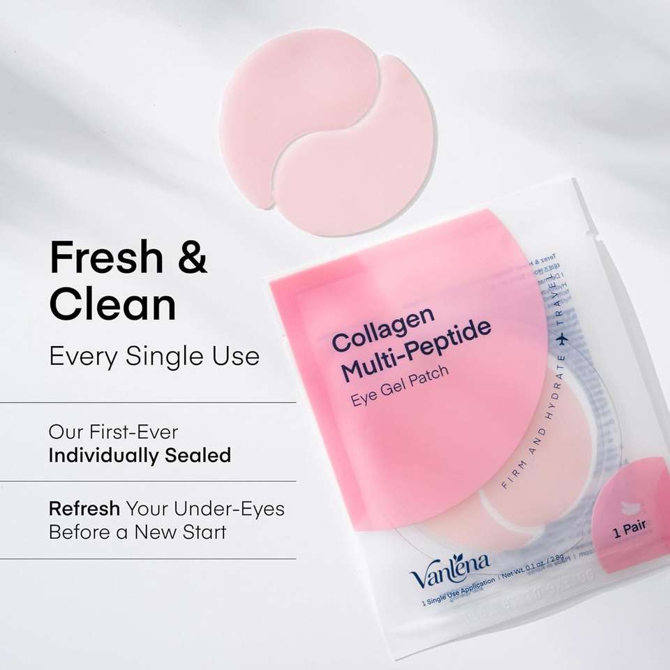 Disposable Collagen Eye Mask 6 Pairs, Caffeine Niacinamide Eye Patch ...