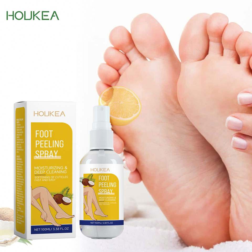 Houkea Foot Exfoliator Spray - Gently Remove Calluses