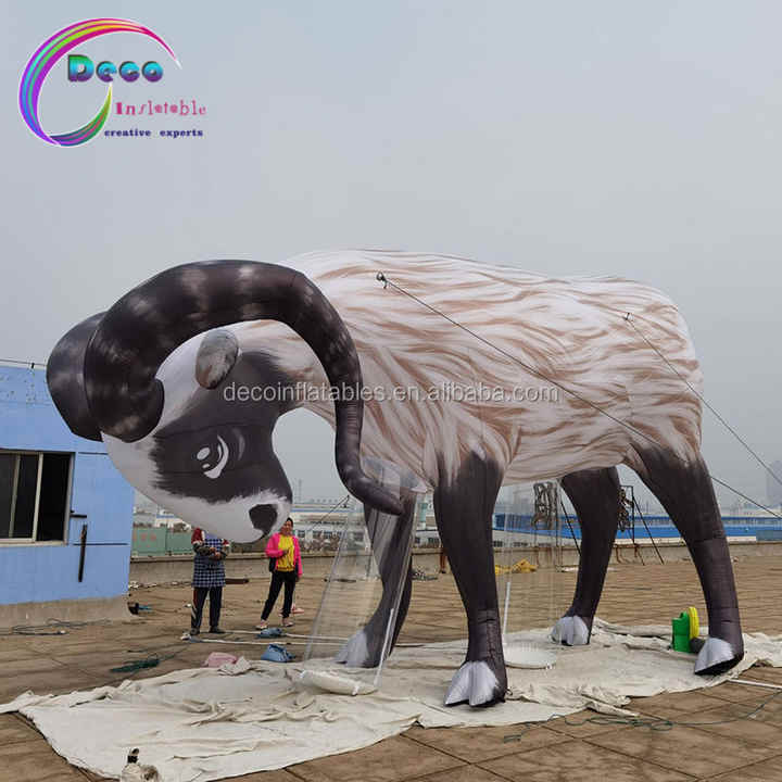 Custom Inflatable Ram Sheep Goat Model Inflatable Antelope for Yard ...