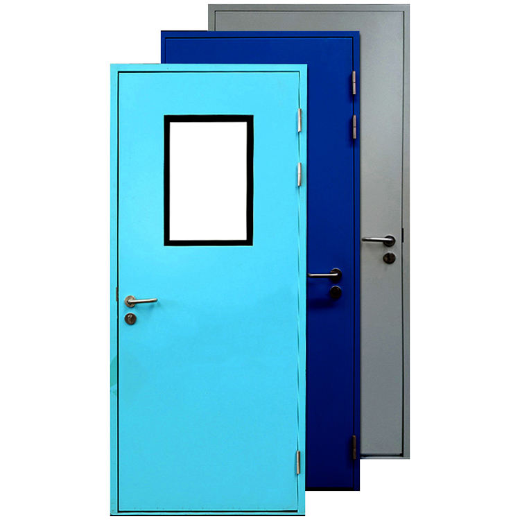 Modern Entry Residential Doors Window Black Cheap Fire Exit Stainless ...
