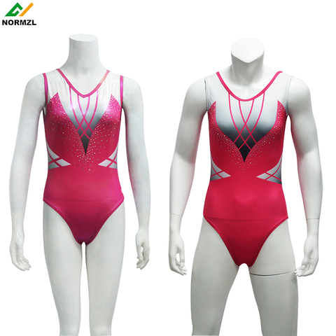 Custom Children Girls Leotards Sublimation Practice Gymnastic Leotards