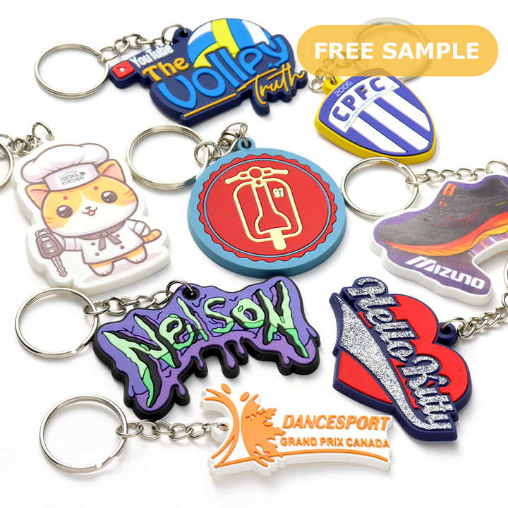 Wholesale Cheap Custom 2D 3D Silicon Rubber Soft PVC Keychain