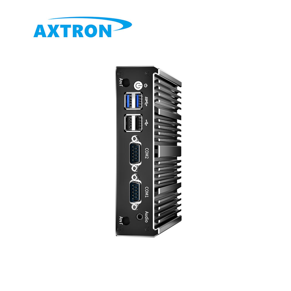 Industrial Fanless Mini PC with 2 LAN 6 USB 2 COM Wifi 4G J1900