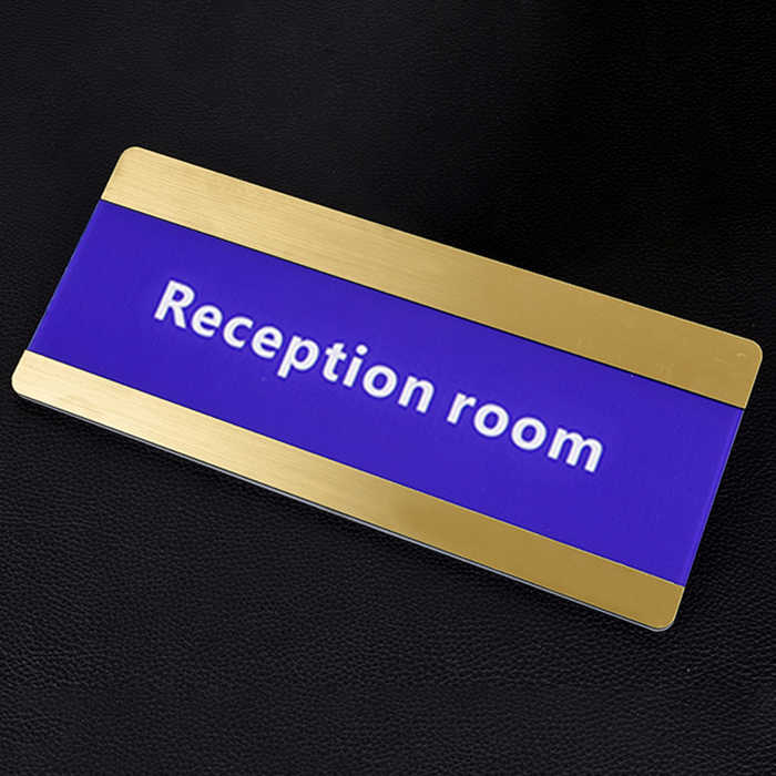 Custom Acrylic Replaceable Office Door Sign - Company Signage